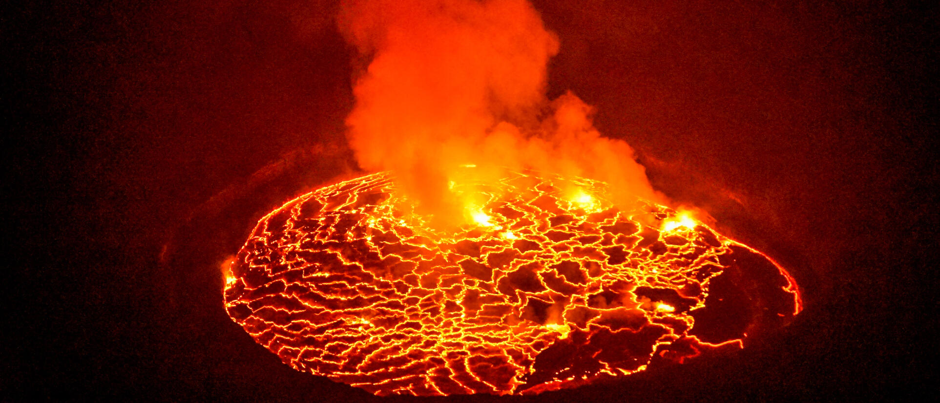 Volcano eruption near Goma, Democratic Republic of Congo ...