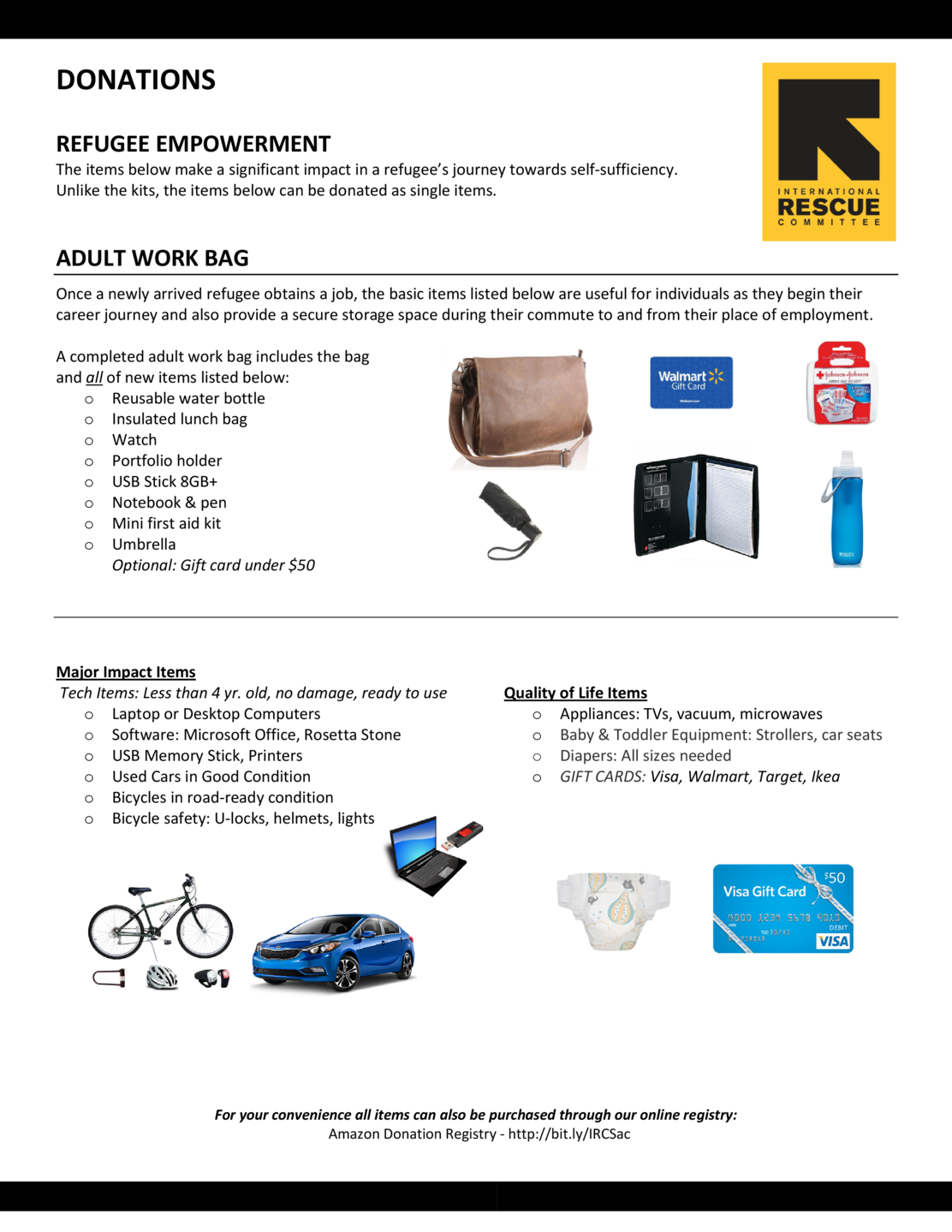 Donations needed for the IRC in Sacramento | International Rescue ...