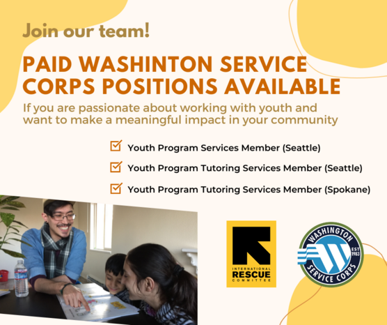 Join our team! Paid Washington Service Corps positions available | The IRC