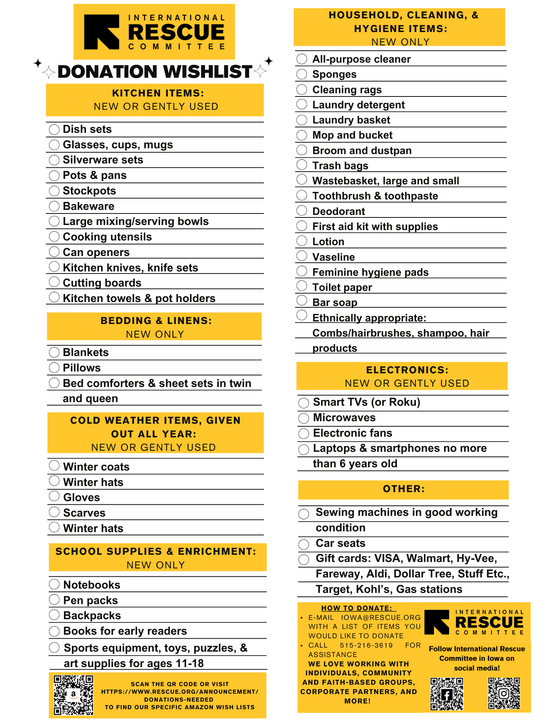 Donations Needed! | International Rescue Committee (IRC)