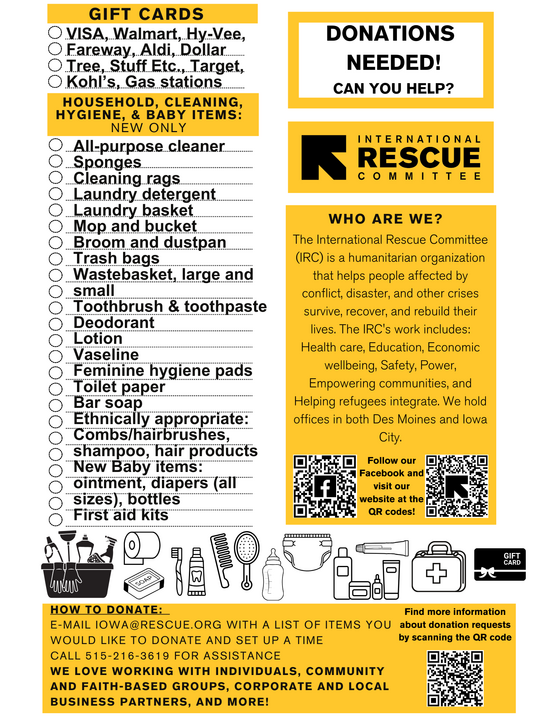 Donations Needed! | International Rescue Committee (IRC)