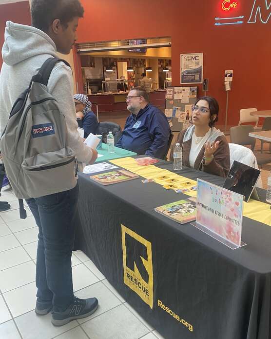 IRC engages future volunteers at Montgomery College | The IRC