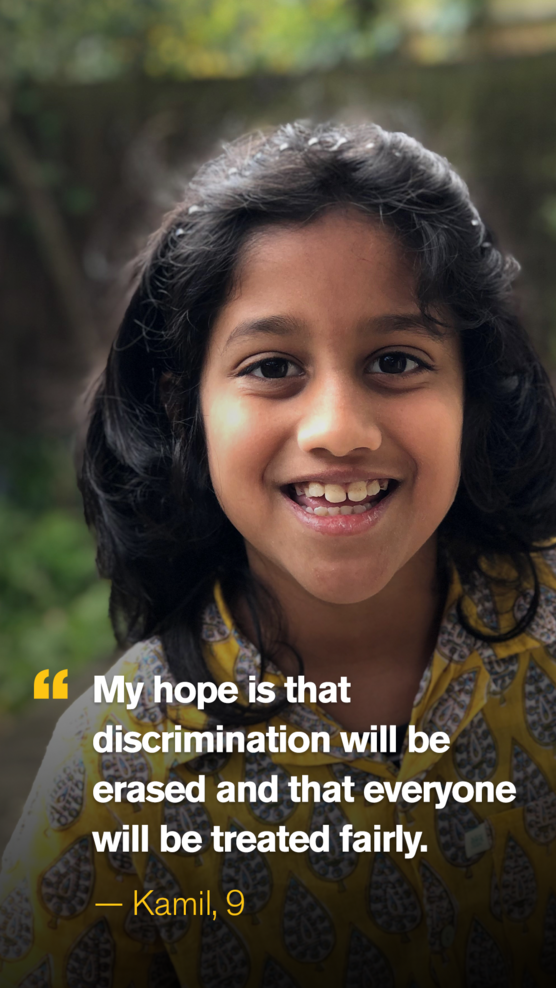 Eight-year-old's poem about social justice brought to life by refugee ...