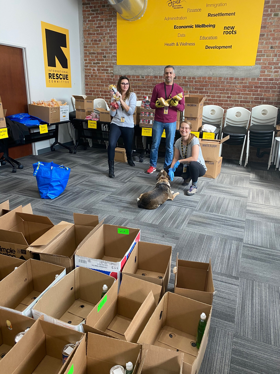 IRC team prepares emergency kits for refugee families | The IRC