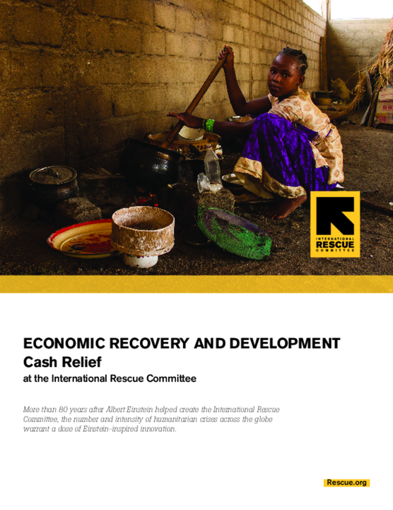 Economic recovery and development at the International Rescue Committee ...