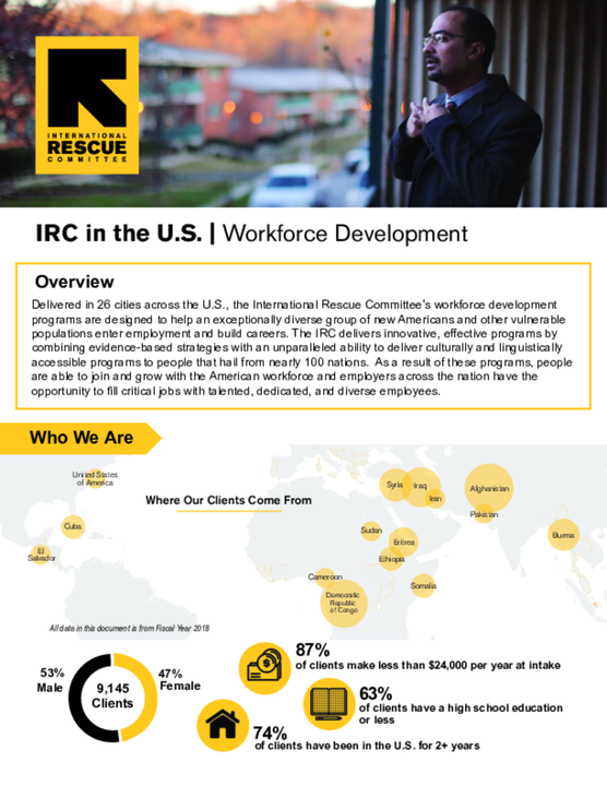 IRC in the U.S. - Workforce Development | The IRC