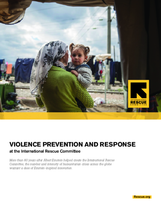 Violence prevention and response at the International Rescue Committee ...