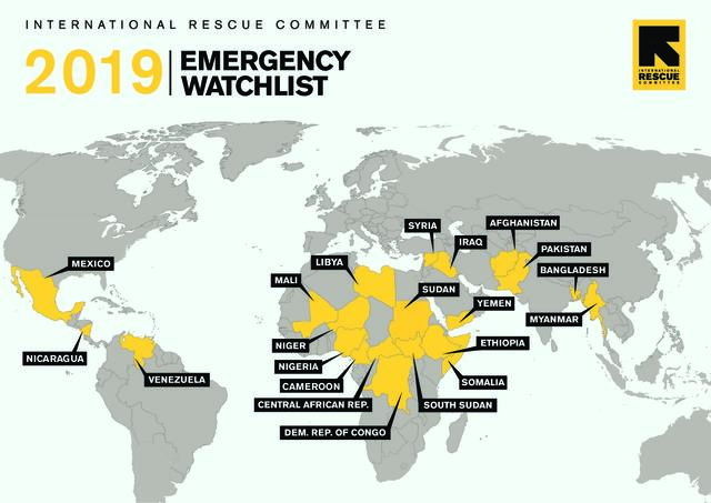 IRC Emergency Watchlist 2019 | International Rescue Committee (IRC)