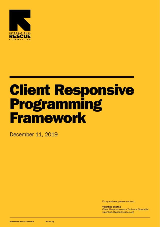IRC Client Responsive Programming Framework | International Rescue ...