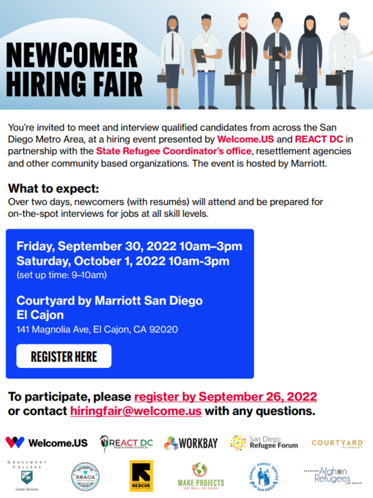 Newcomer Hiring Fair! | The IRC