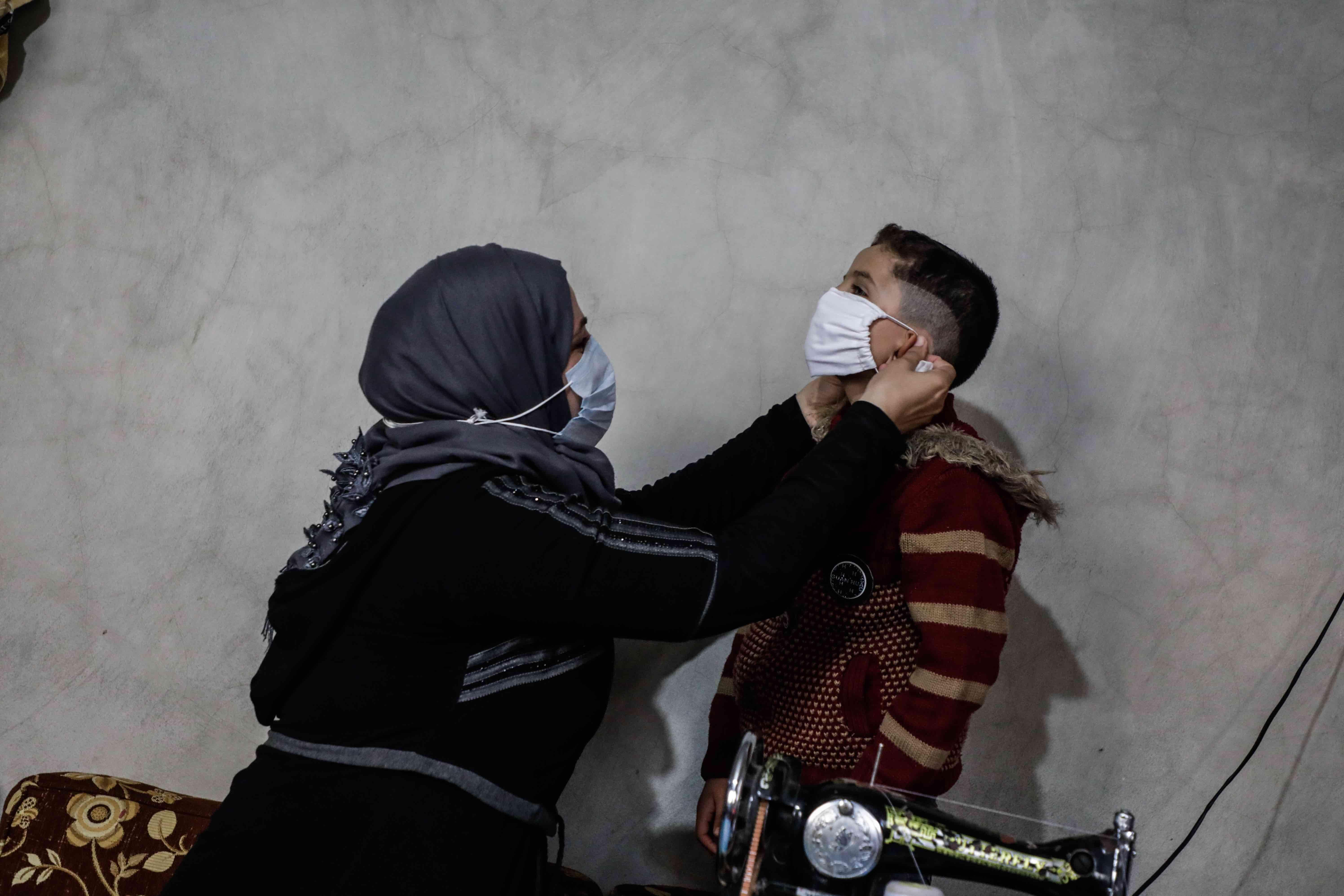 These Syrian women are making masks to make a living | International ...