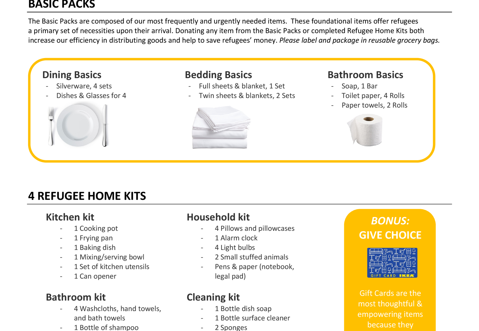 Donations needed for the IRC in Sacramento | The IRC