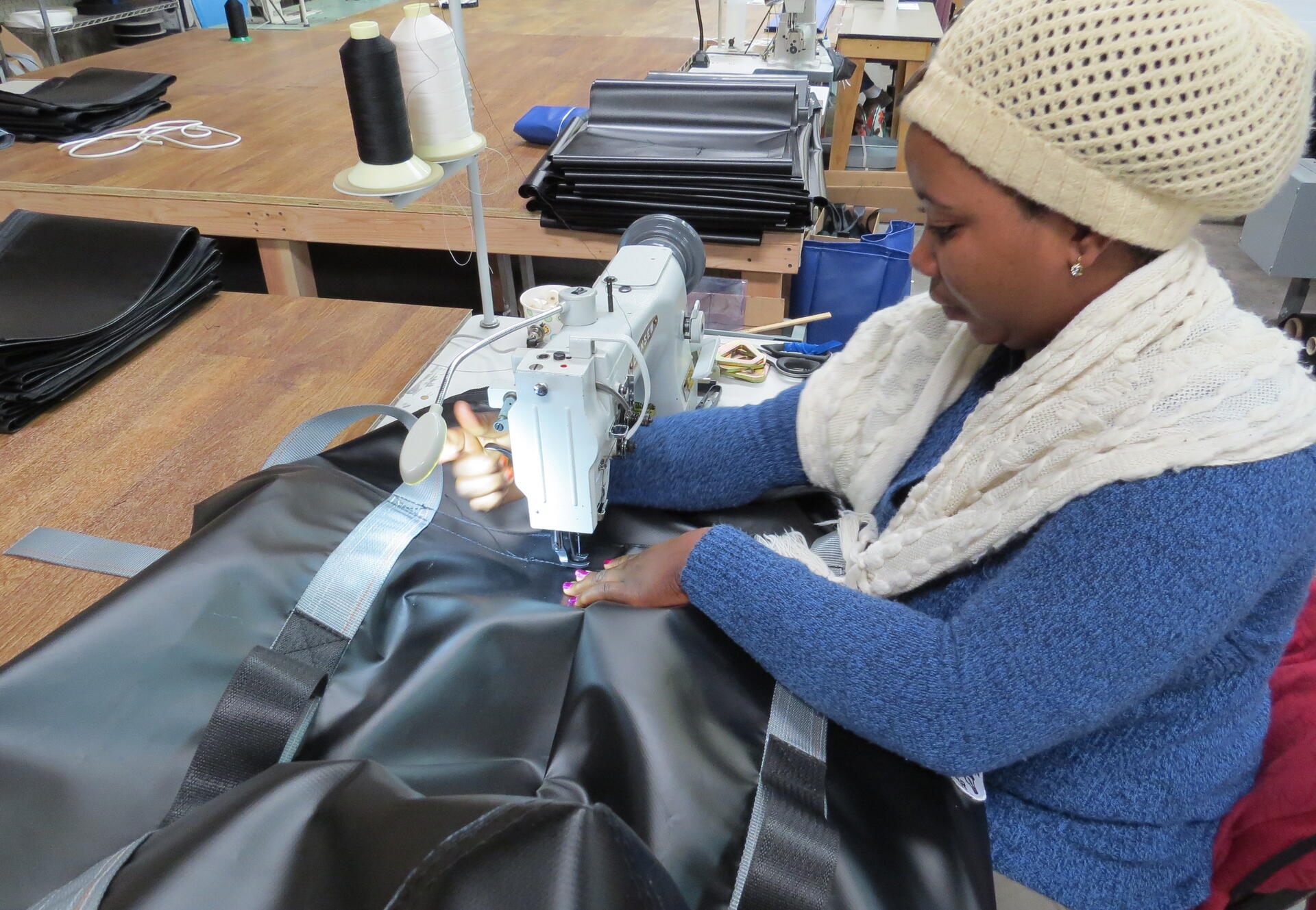 Abilene business hires brave refugee seamstress on the spot | The IRC