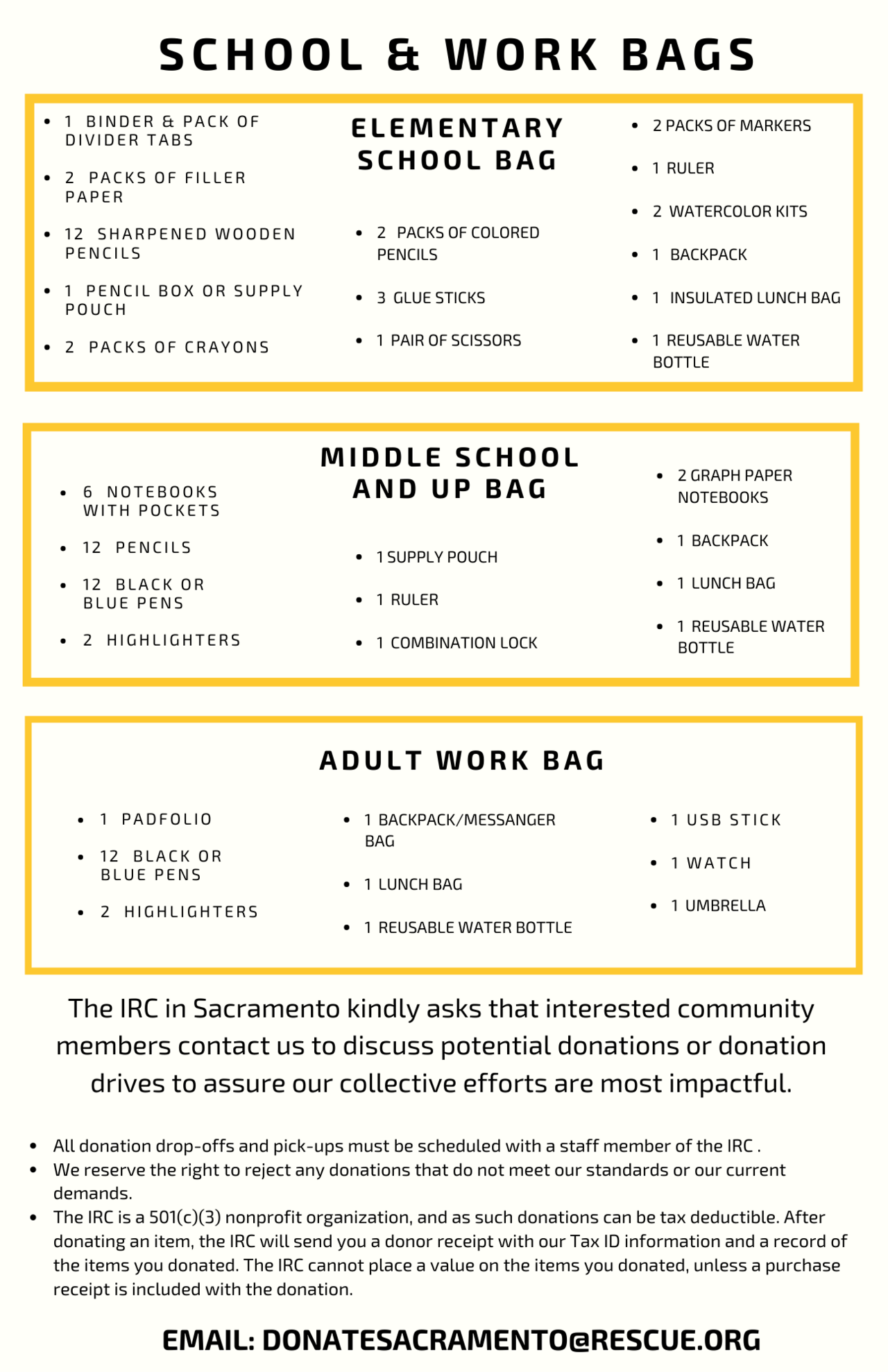 Ways YOU can Support the IRC in Sacramento | The IRC