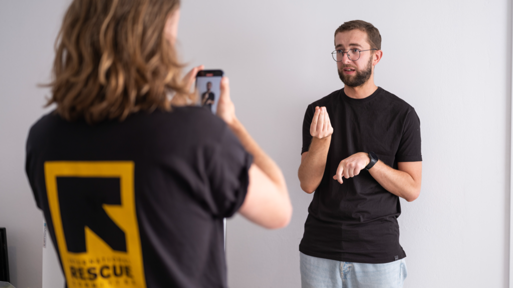 Meet Oleksii and Roman: Interpreters helping Deaf Ukrainian refugees ...