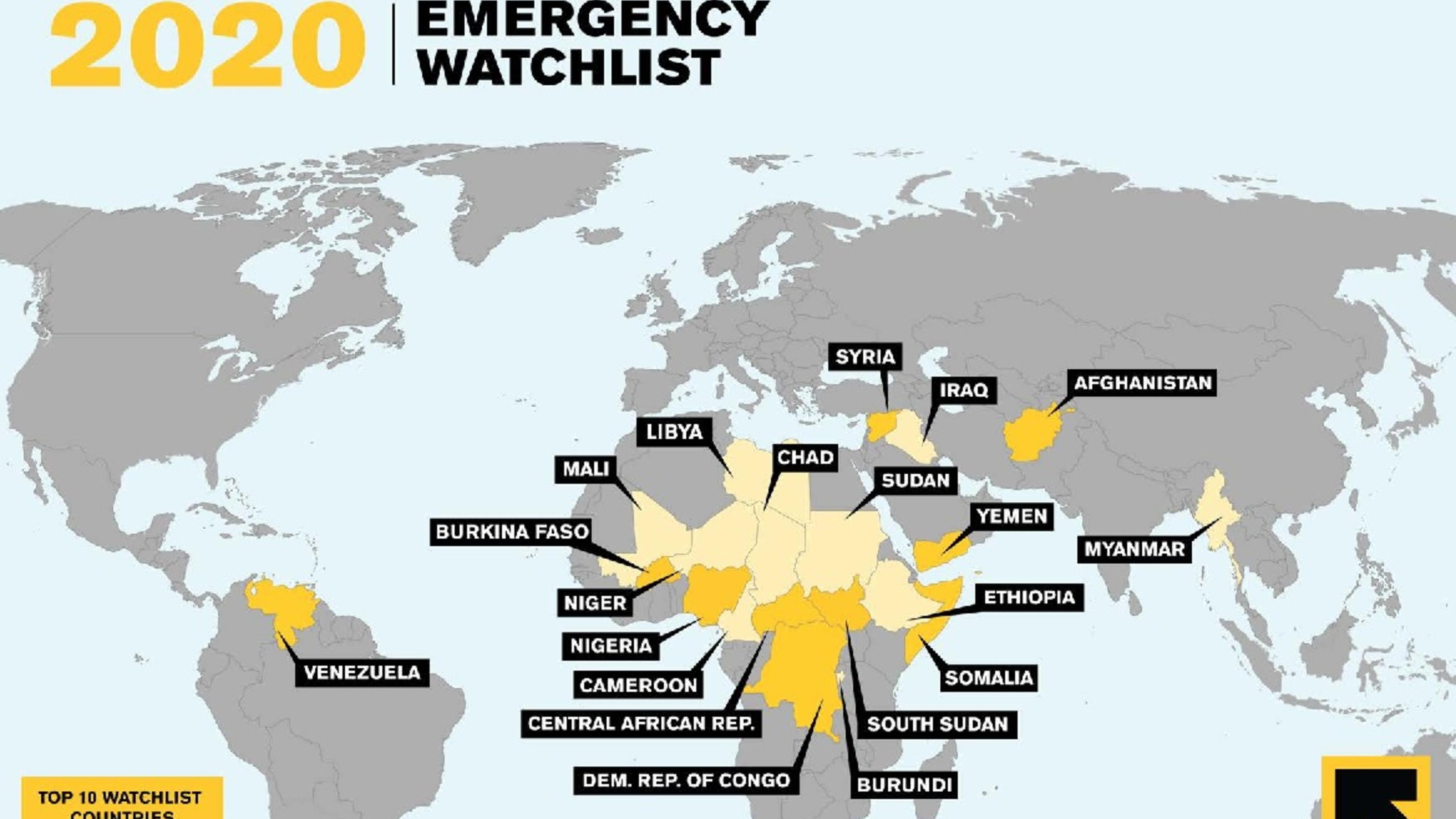 IRC Emergency Watchlist 2020 | International Rescue Committee (IRC)